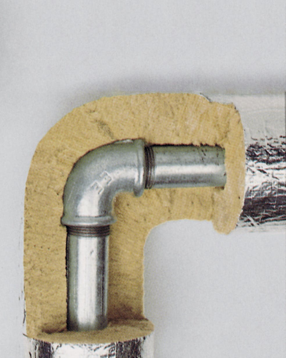 Rockwool Pipe Insulation - Rocklap Aluminium Foil Faced Pipe Lagging ...